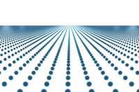 Abstract Digital Blue Dots on Transparent Background in Perspective ...