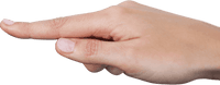 Transparent Hand Pointing Forward Gesture Isolated - Download Free PNG ...