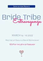 Bride Tribe Extravaganza Invitation with Playful Balloon Graphic ...