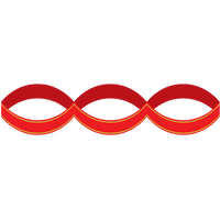 Red Ribbon Shape on Transparent Background Vector Design - Download ...