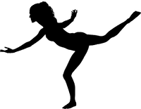 Transparent Flexible Female Athlete Balancing on One Leg - Download ...