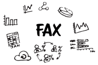 Illustration of Fax Text with Communication Shapes Transparent ...
