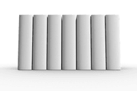 White Cylinder Columns Against Transparent Background, Seamless Pattern ...