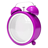Pink Transparent Alarm Clock Missing Hands and Dial Artwork - Download ...