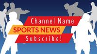 Dynamic Sports News Channel Template with Exciting Athlete Silhouettes ...
