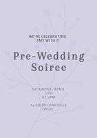 Elegant Pre-Wedding Invitation with Botanical Motifs - Download Free ...