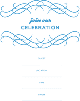 Elegant Blue Underline Pattern on Transparent Background for ...