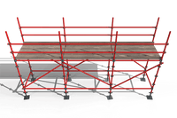 Transparent Red Metal Scaffolding Structure with Shadow - Download Free ...