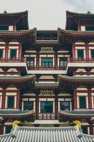 Traditional Asian Multi-Story Temple with Intricate Architecture from ...