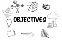 Digital Business Objectives Illustration with Symbols on Transparent ...