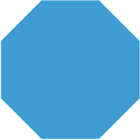 Blue Octagon with Transparent Background for Design Projects - Download ...