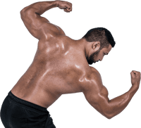 Muscled Male Flexing Transparent Background - Download Free PNG from ...