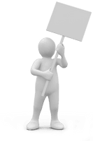 3D Figure Holding Blank Signboard on Transparent Background - Download ...