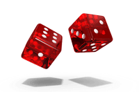 Red Transparent Dice in Motion Isolated on White Background - Download ...