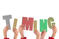 Hands Holding Timing Letters Transparent Background Illustration ...