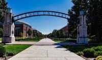 Historic Purdue University Archway on Sunny Campus - Download Free ...