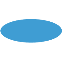 Blue Elliptical Shape with Copy Space on Transparent Background ...