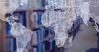 World Map Overlaid on Library Inspired by International Literacy Day ...